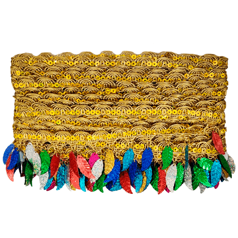 Galão Metalizado Multicolor 50mm RO 151717 com 13,70 Metros Sanding