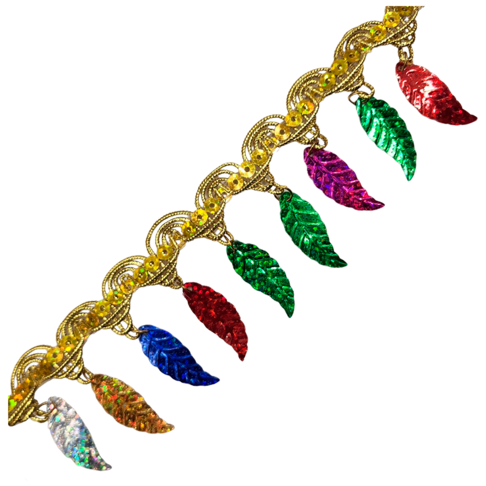 Galão Metalizado Multicolor 50mm RO 151717 com 13,70 Metros Sanding